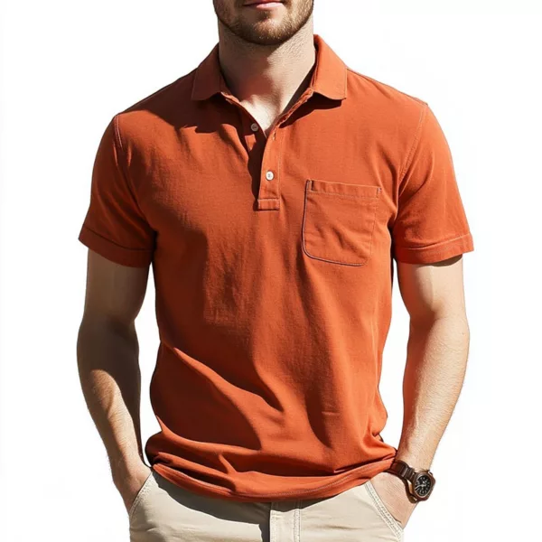 Men’s Polo Shirts with Pocket – Stylish, Functional & Customizable